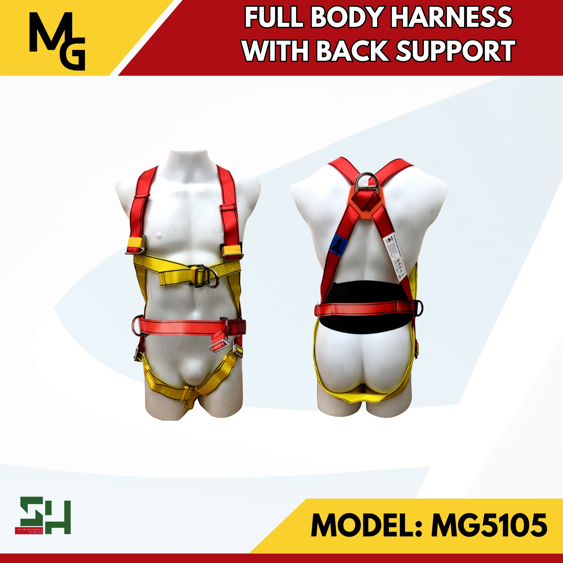 MG Full fall Body Harness with 45mm webbing material OSH Certified ...