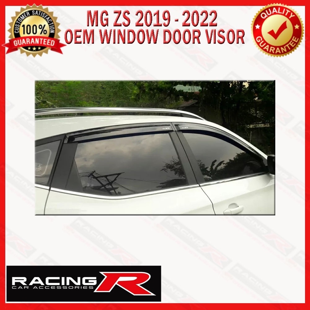 MG ZS 2019 - 2022 OEM Window Door Visor Black / Rain / Sun Doorvisor ...