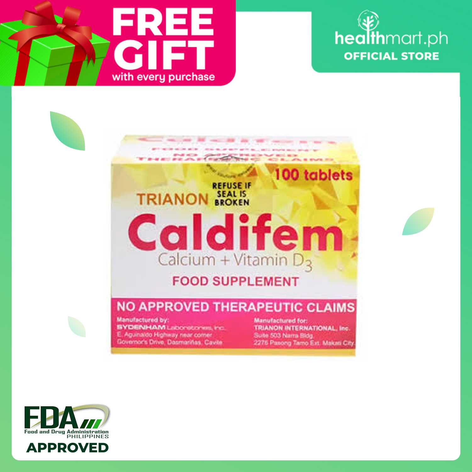 60% OFF! Caldifem (100s) Calcium + Vitamin D3 | Bone Health Supplement ...