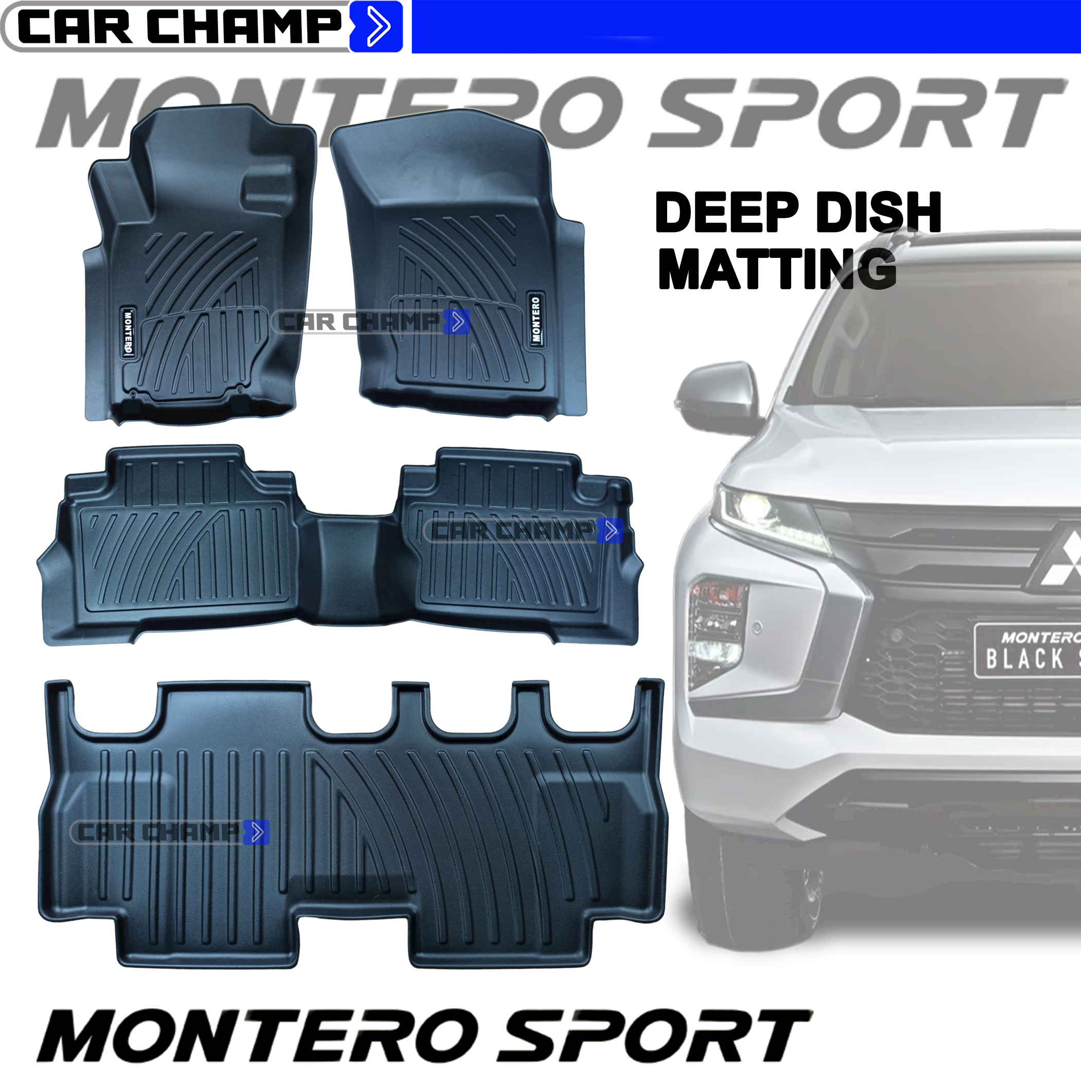 Mitsubishi Montero Sport 2009 to 2022 GLS/GLX [ OEM / 7D WITH CARPET ...