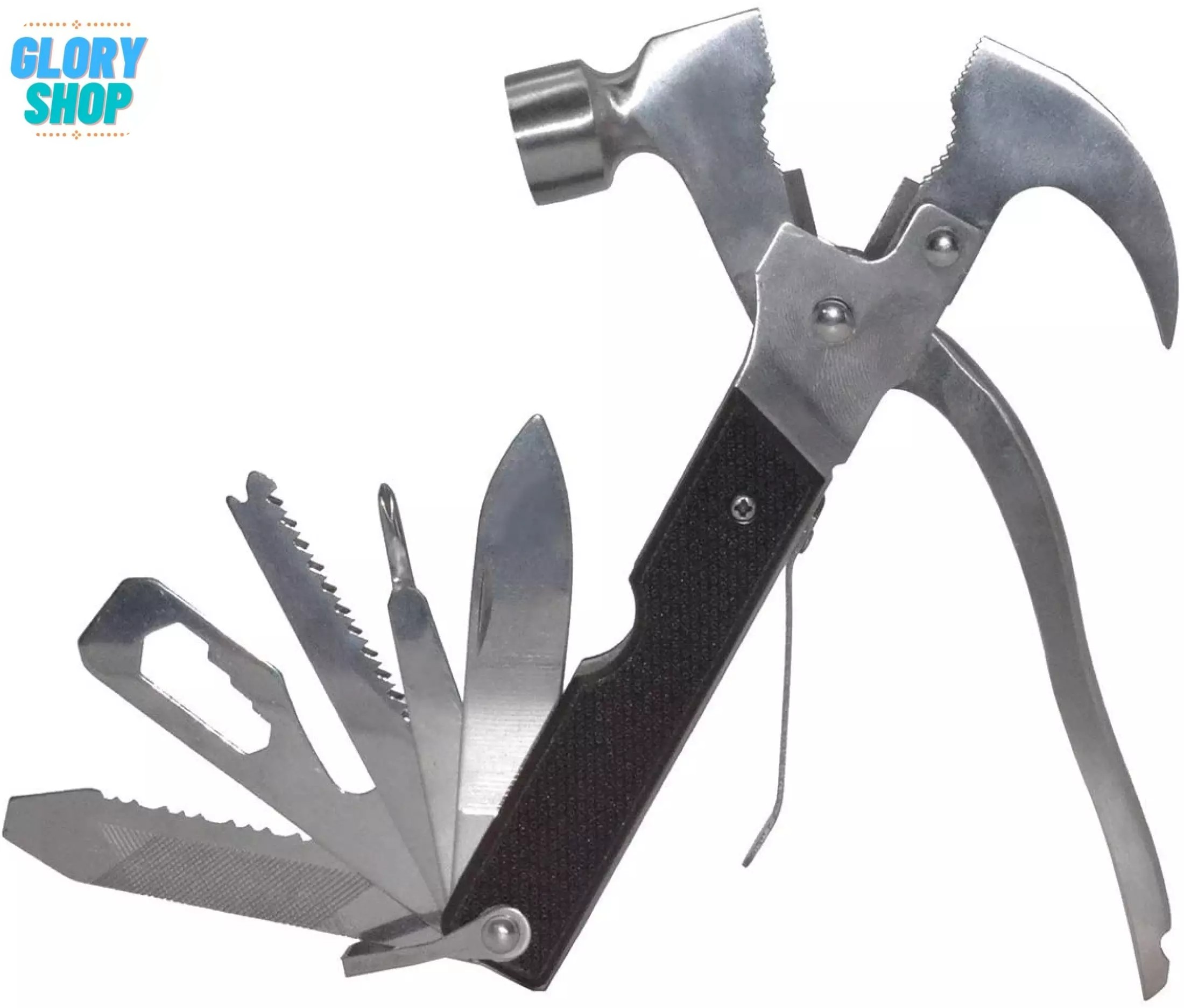 Glory Shop 12-in-1 Multi Tools, Hammer/Pliers/Saw/Knife/Screwdrivers ...