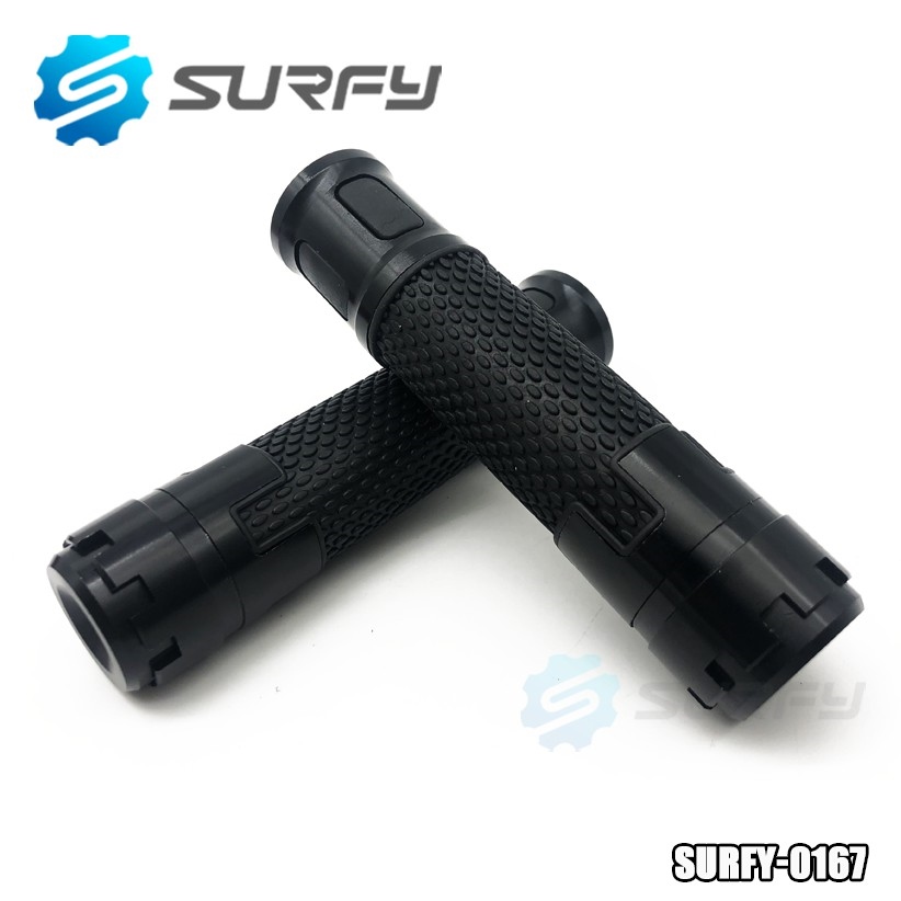 kK72pE9S Surfy Handle Grip With Bar End Cnc Alloy Soft Rubber Universal ...