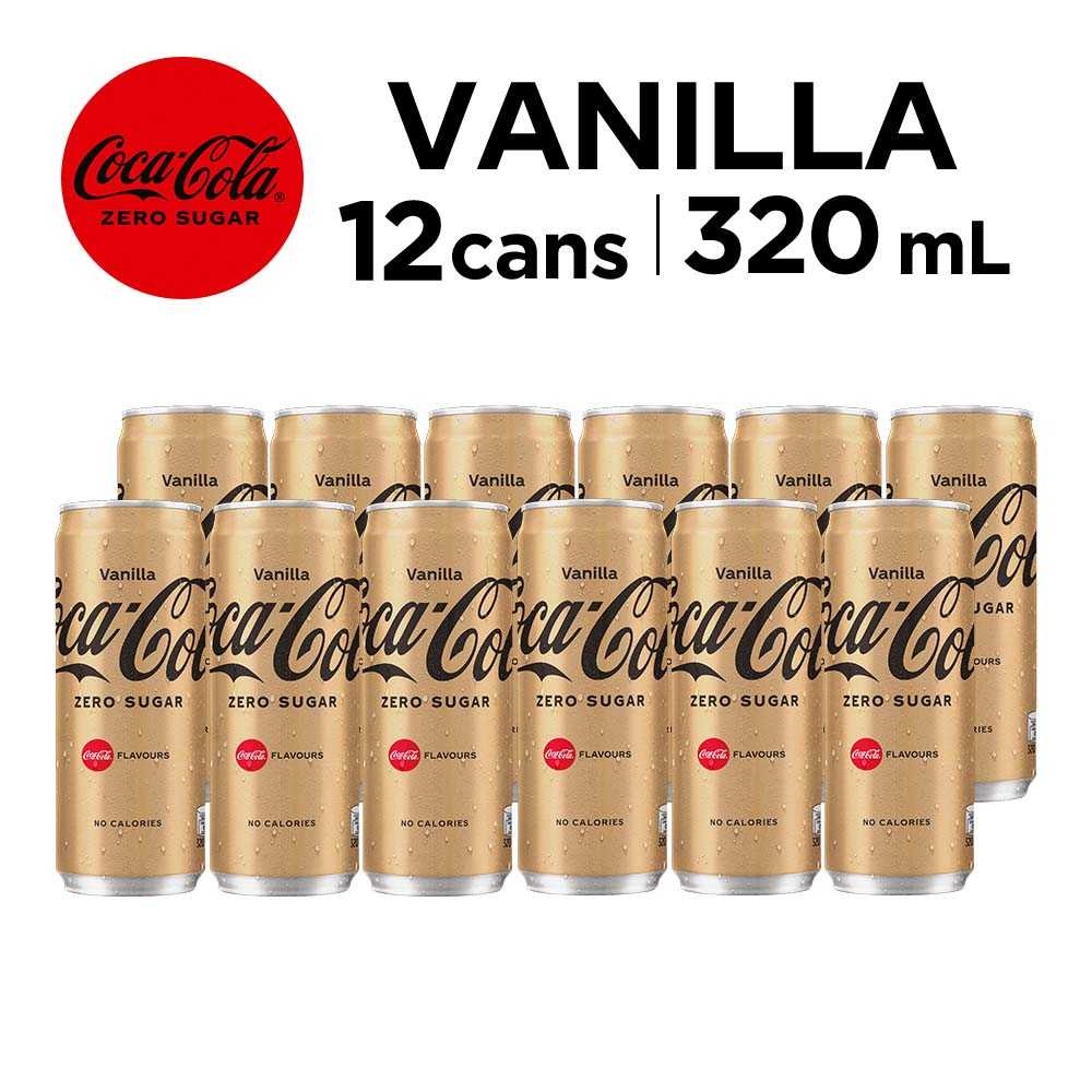 Coke Zero Sugar Vanilla 320ml - Pack of 12s | Lazada PH
