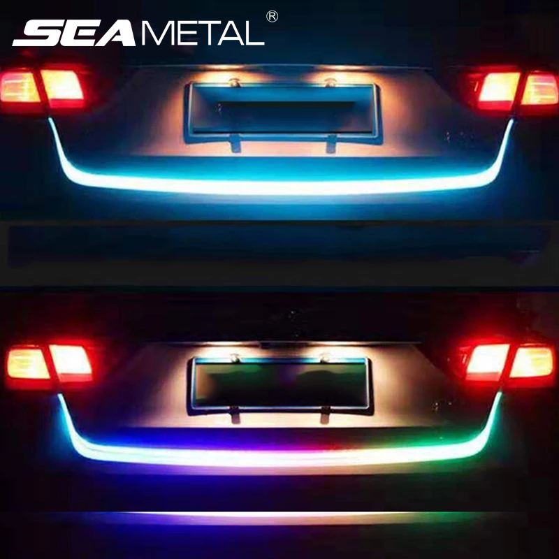 LED Car Turn Signal Light Trunk DRL Lamp RGB Flowing Multicolor Car ...