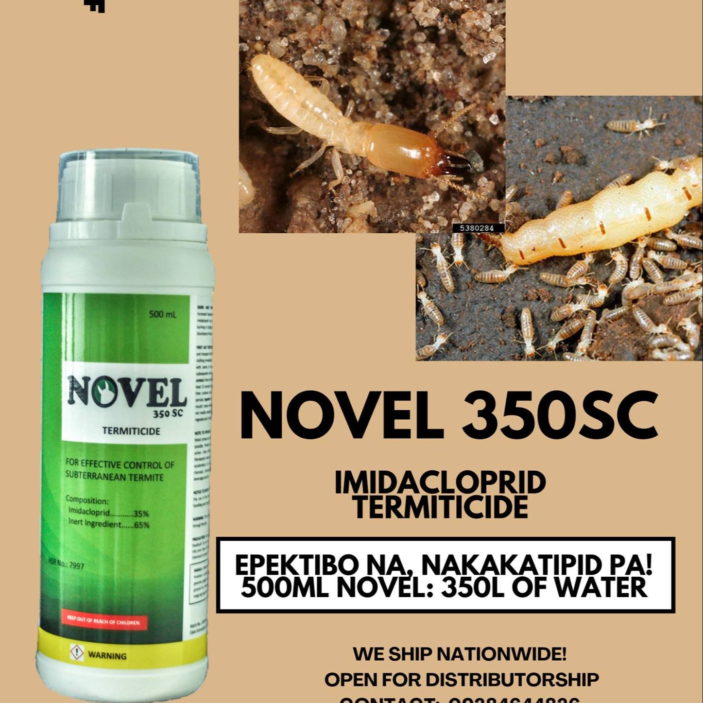 Novel 350 SC Termicide - Anay Subterranean Termites for house | Lazada PH