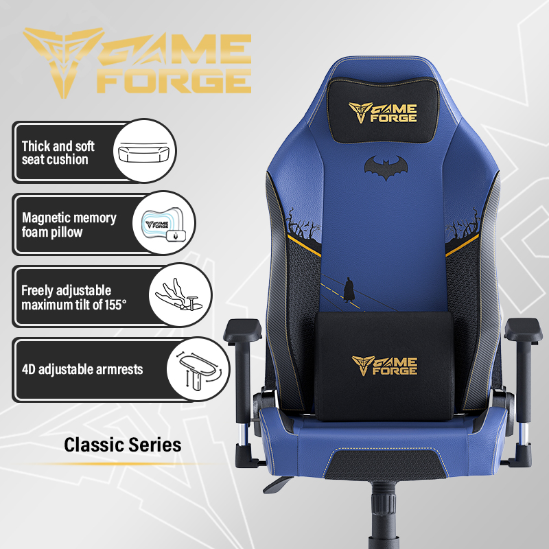 GAMEFORGE Gaming Chair Dark Shadow Magnetic headrest 4D adjustable ...