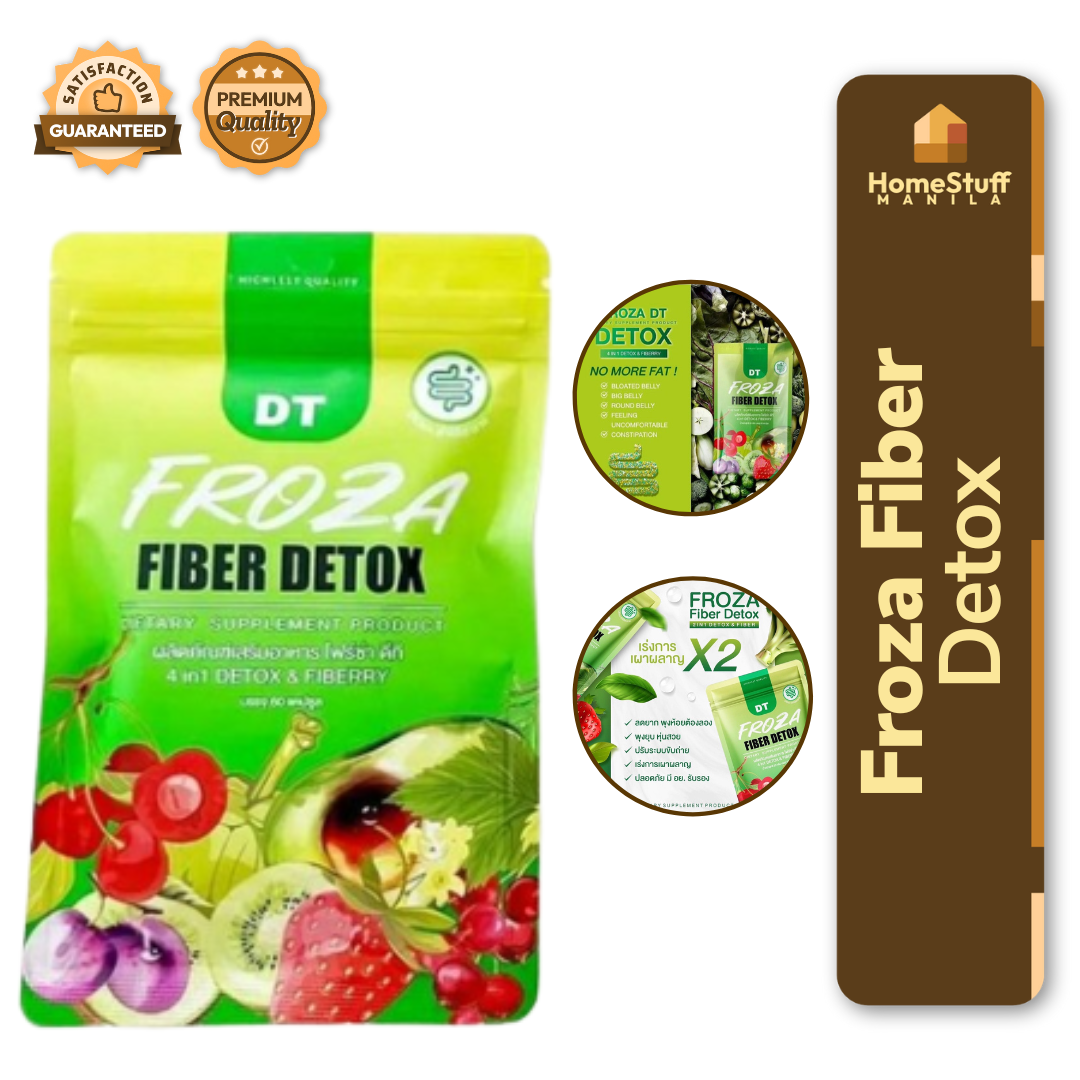 FROZA FIBER DETOX 2 in 1 Detox and Fiberry Dietary Supplement for ...