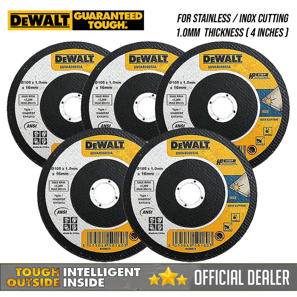 DeWalt DWA8060 4-inch Cutting Disc for Inox / Metal Cutting with ...
