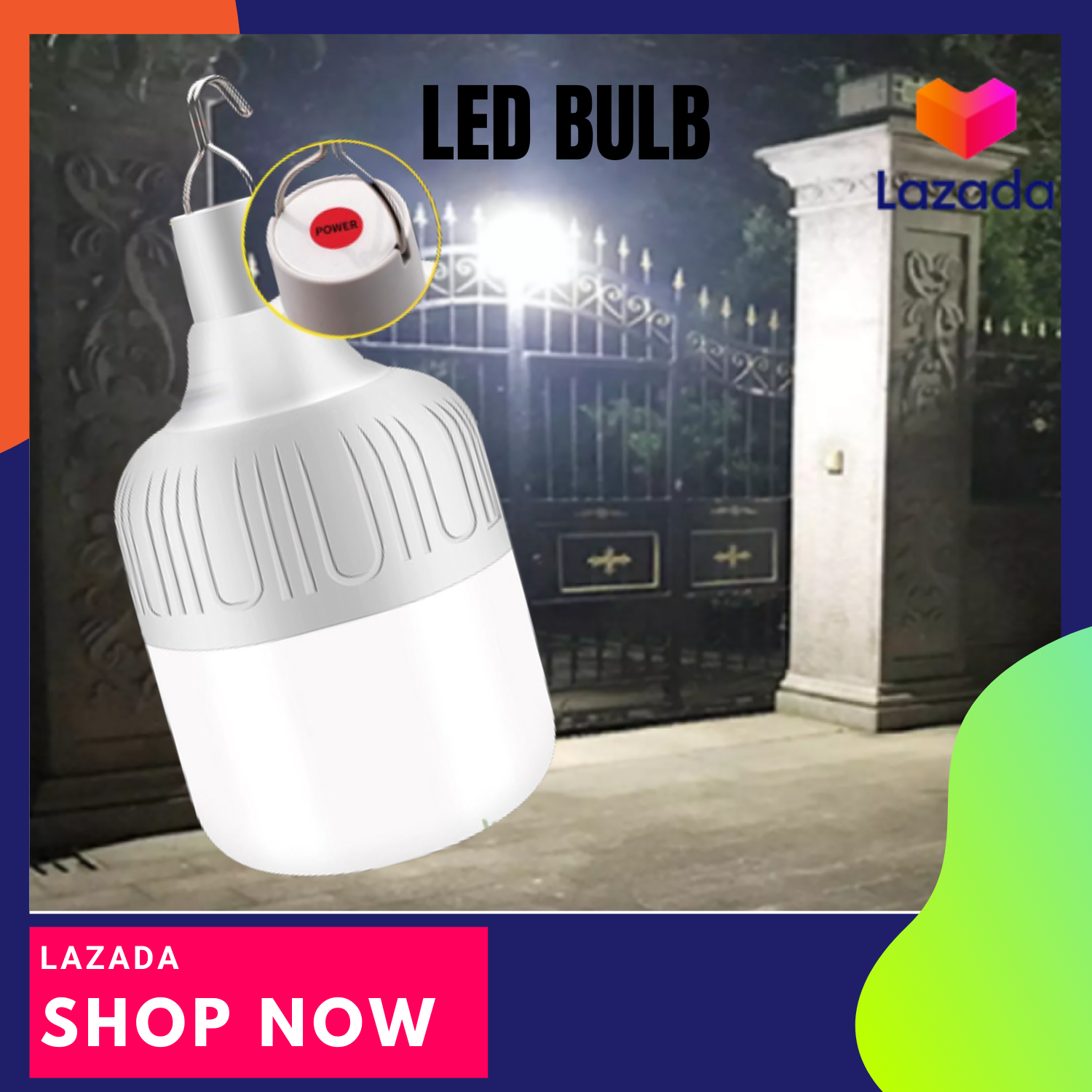Energy Saving Light Charger Bulb Emergency LED Light Mobile Bulb Spiral ...