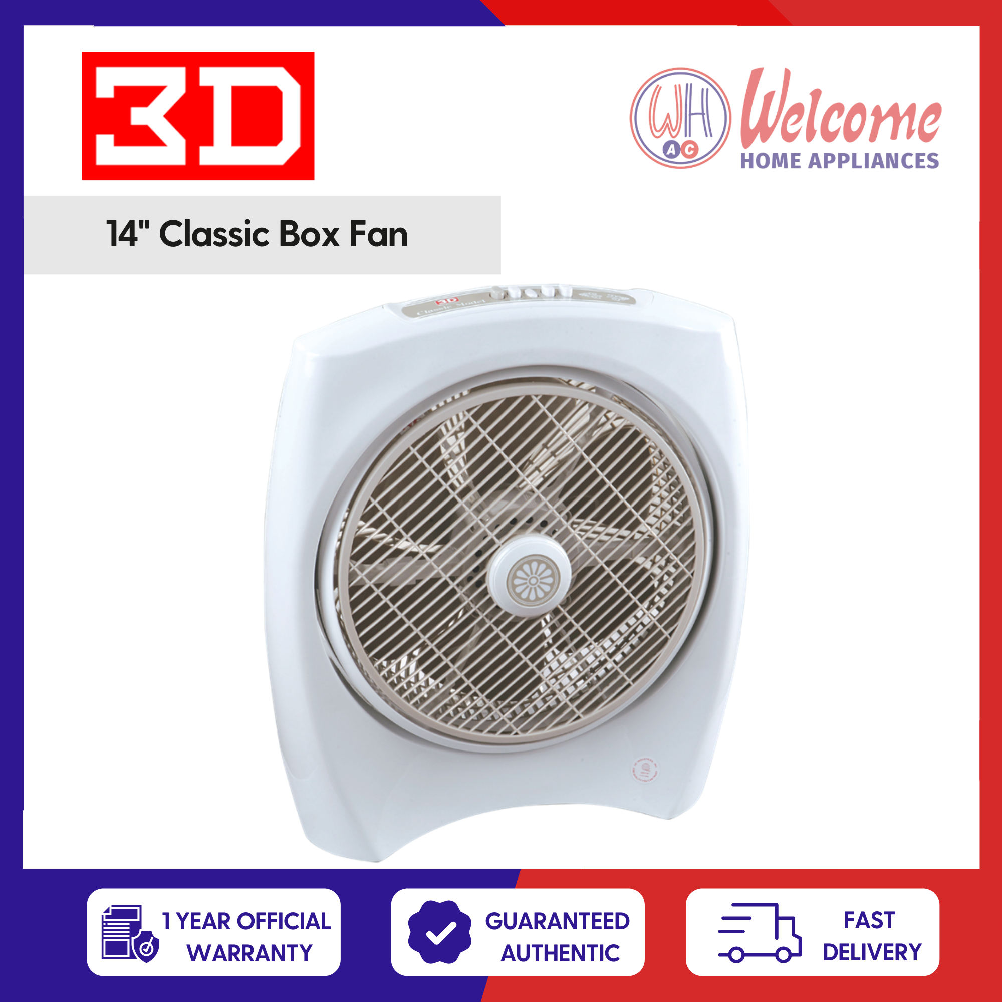 3D Box Fan Classic Model BF35CM | Lazada PH