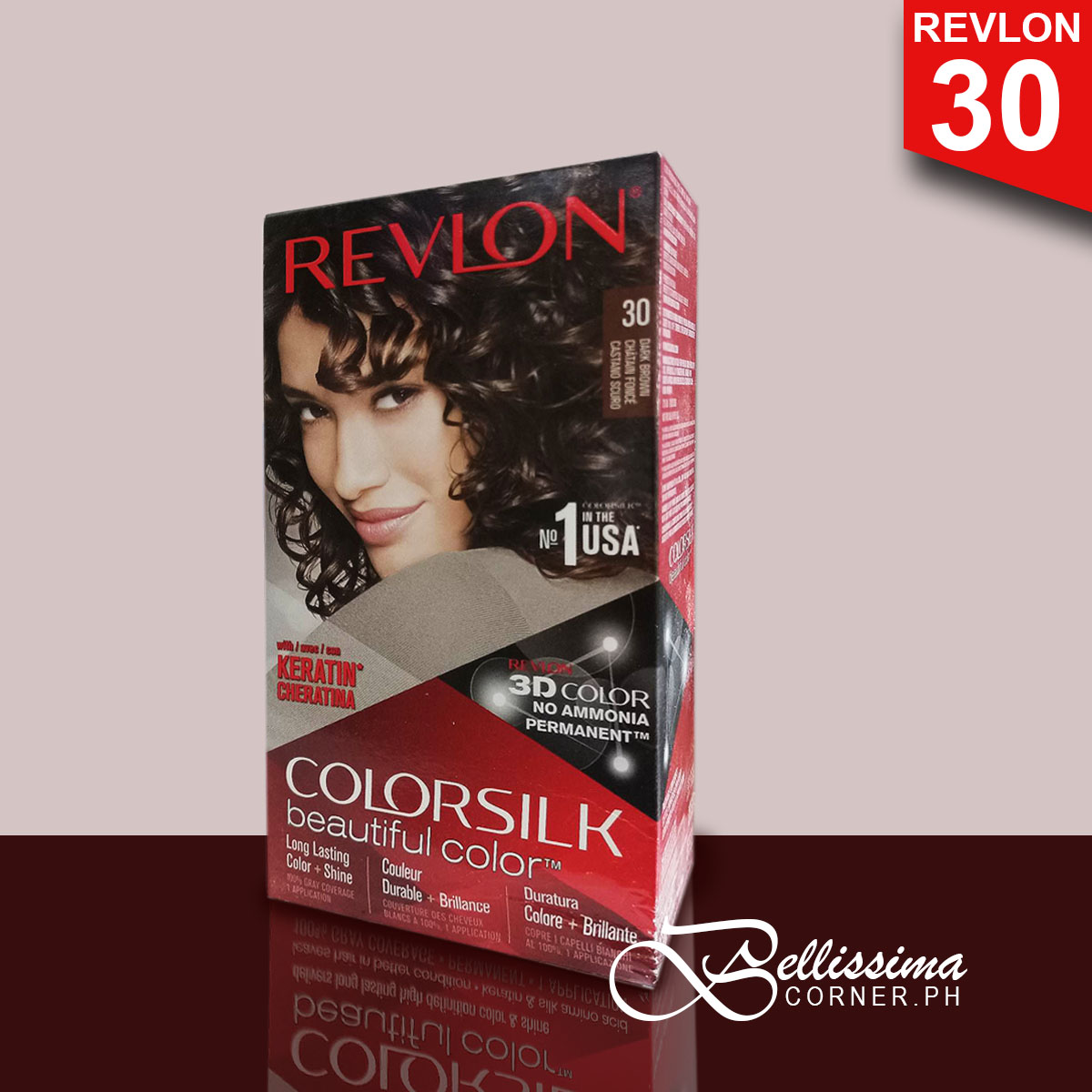Revlon Colorsilk Light Ash Brown 30 Permanent and Ammonia Free | Lazada PH
