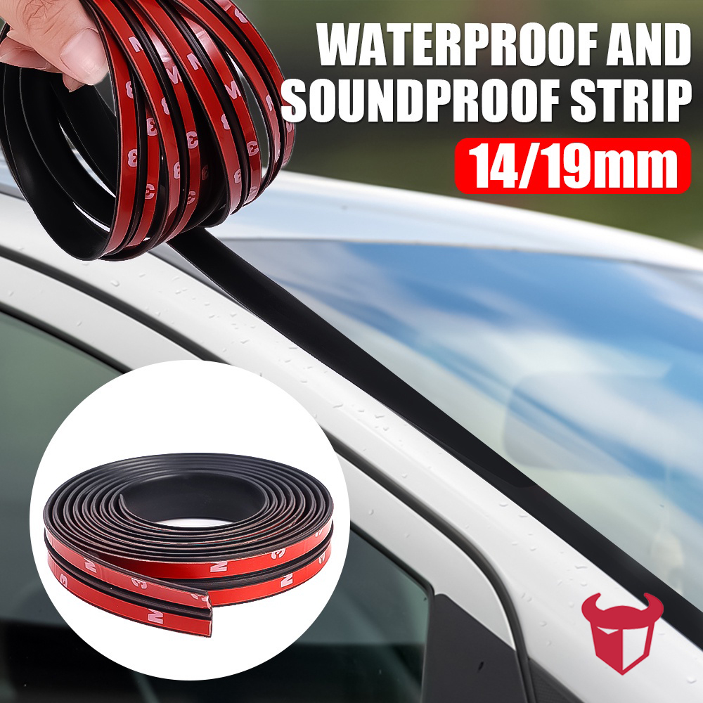 2M Car Window Rubber Sealing Strips Sticker Roof Windshield Edge ...