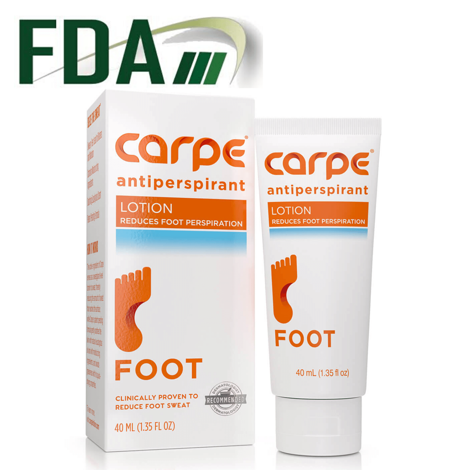 Carpe Foot Antiperspirant Lotion 40ml (Can also be used on hands ...