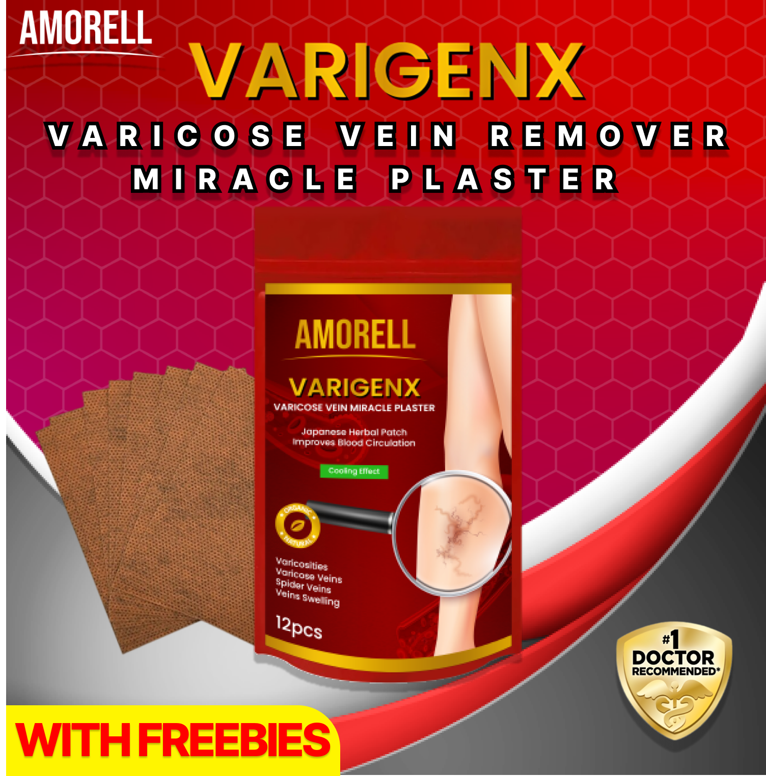 AMORELL VARIGENX VARICOSE VEIN MIRACLE PLASTER 12pcs | Lazada PH