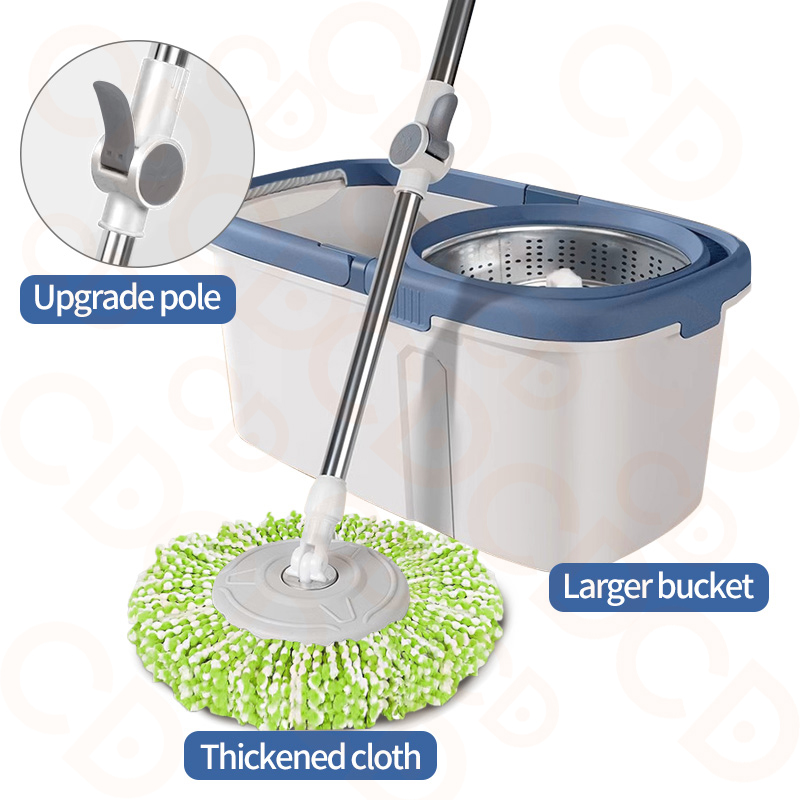 CD Mop with Squeezer Heavy Duty Spin Mop with Steel Spinner Tornado Mop ...