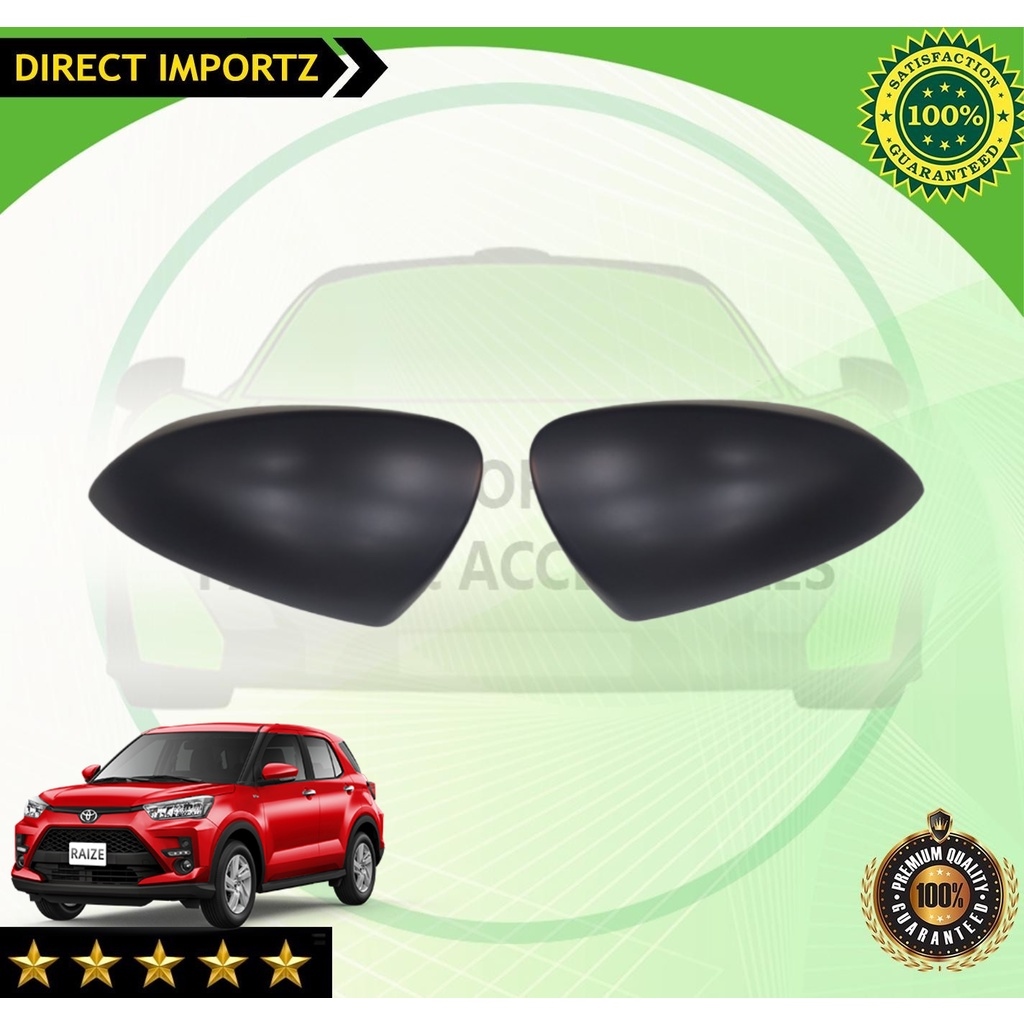 AUTOMECH Toyota Raize 2022 Side Mirror Cover MATTE BLACK/CHROME | Lazada PH