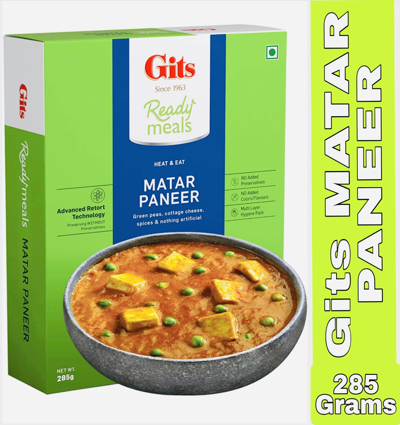 Gits Matar Paneer Ready To Eat Vegetarian | Lazada PH