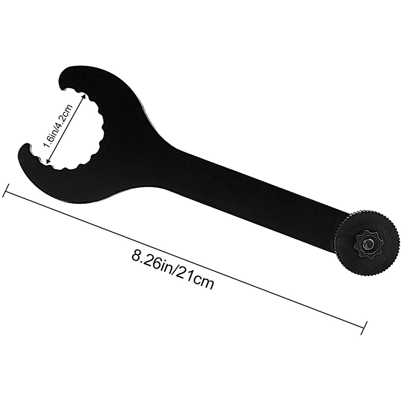 22cm Bicycle Bottom Bracket Wrench Install Removal Spanner Wrench Black ...