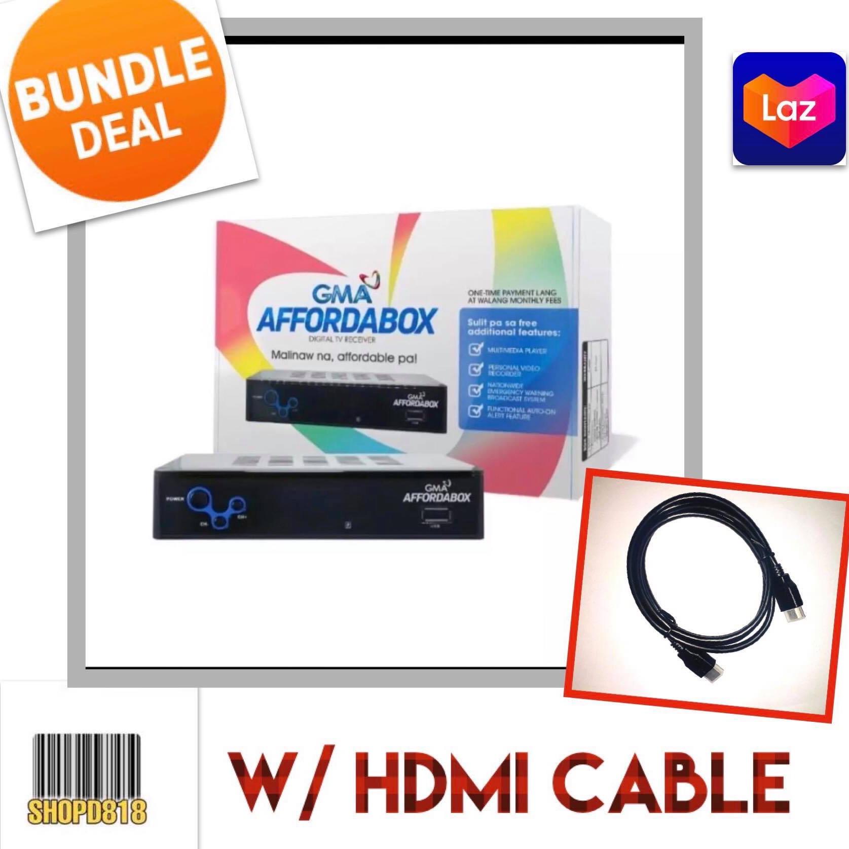 GMA AFFORDABOX WITH FREE HDMI CABLE | Lazada PH