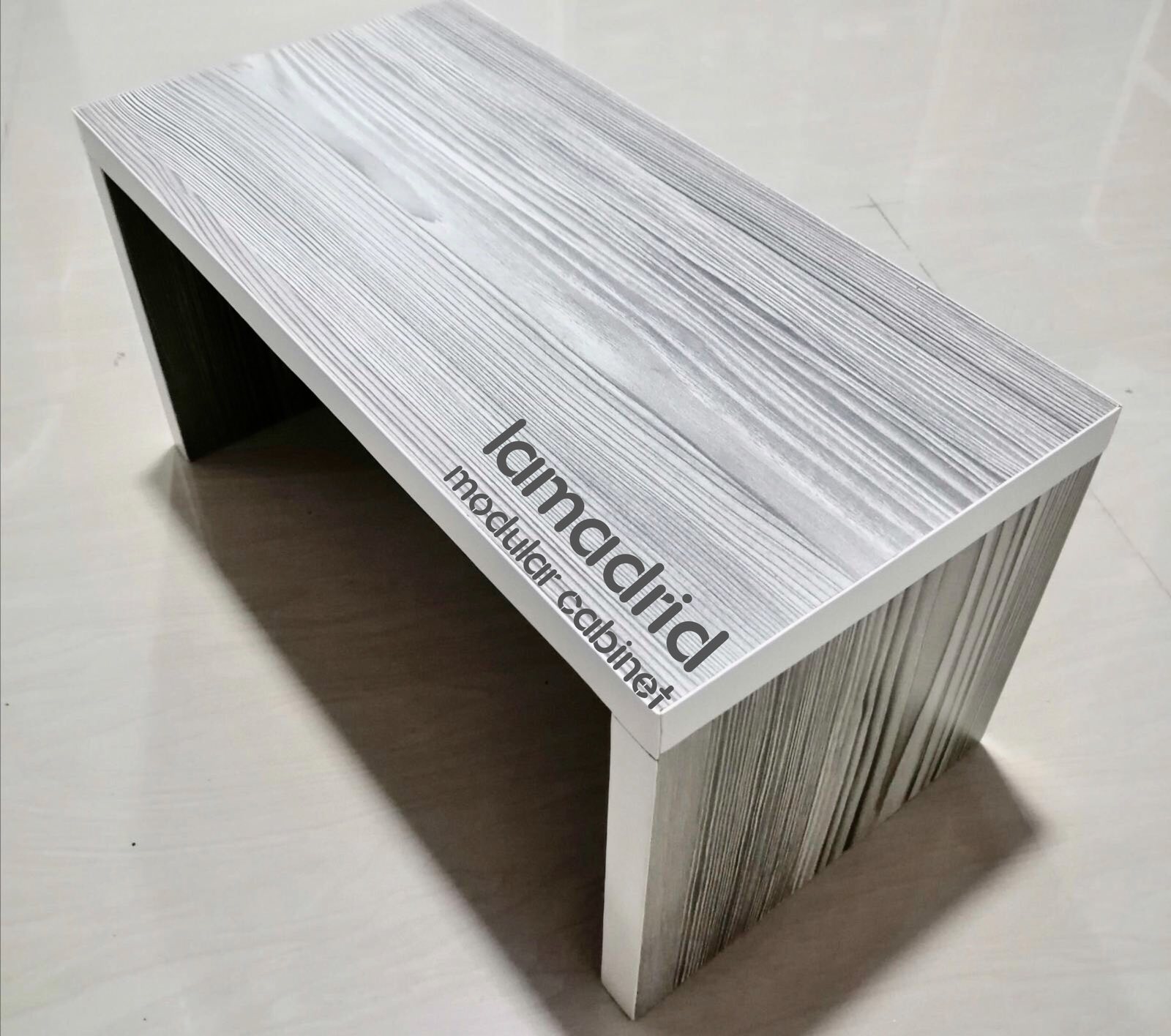 Bangkito Wooden Laminated Finish 16" L x 8" W x 8" H Modular, Modern # ...