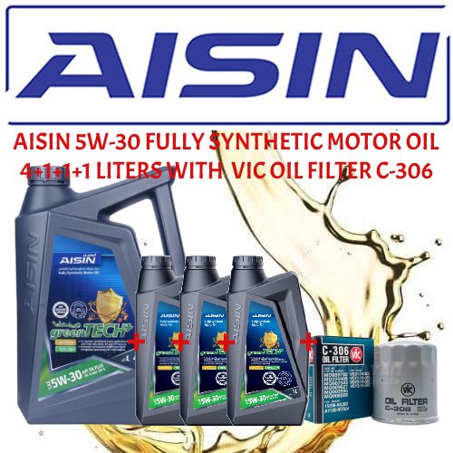 AISIN 5W-30 Fully Synthetic Motor Oil for Gasoline (and Diesel Engine ...