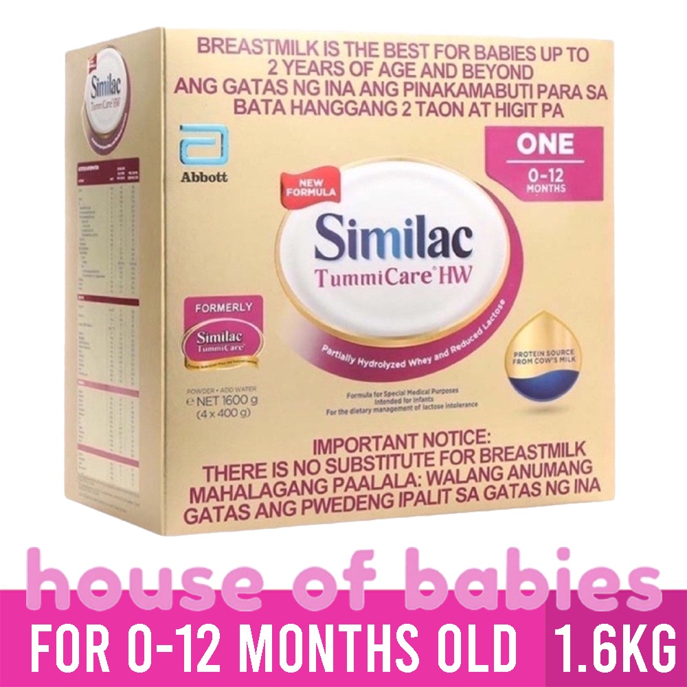 Similac TummiCare HW One 1.6kg 0-12 Months Old Infant Formula | Lazada PH