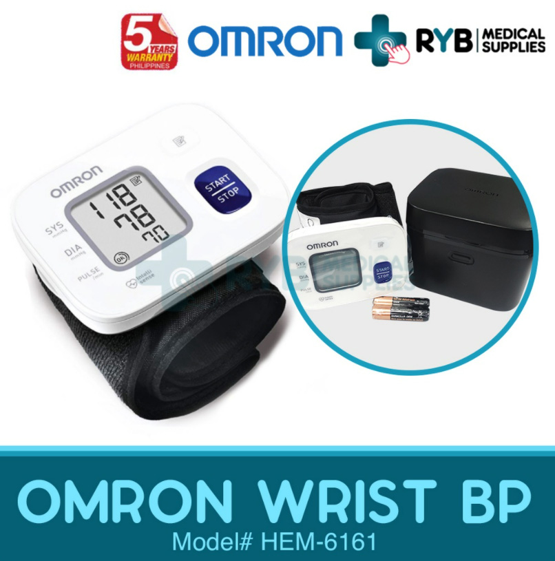 Omron Blood Pressure Monitor HEM-6161 Wrist BP (5 years warranty ...