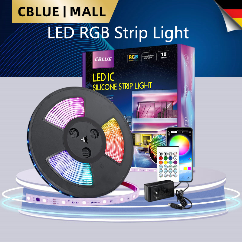 [Warranty] Led Strip Lights 5M 10M 15M 20M RGB 600LEDS SMD 3528 ...