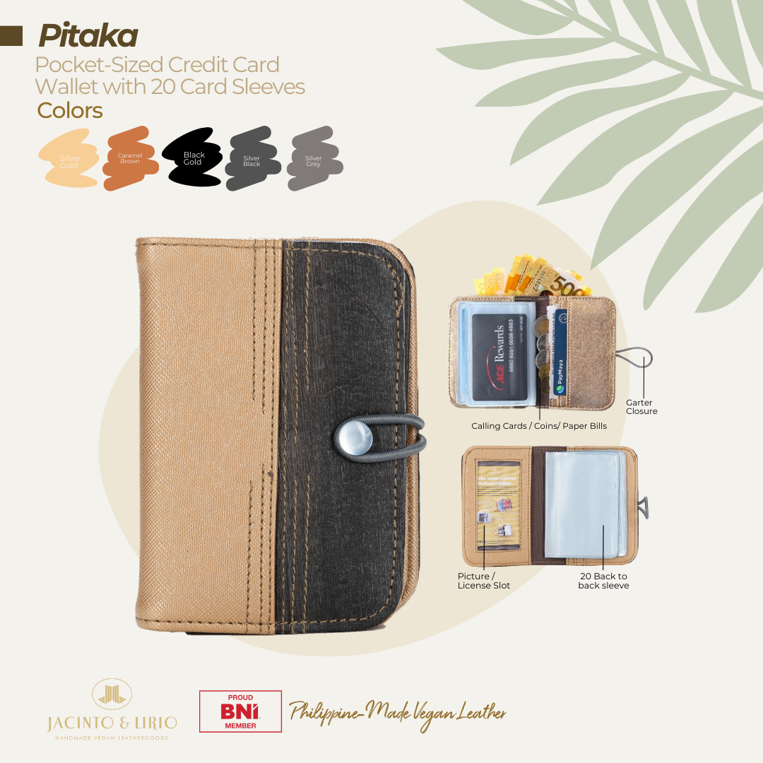 Jacinto & Lirio PITAKA Leather Wallet Organizer RFID Blocking Credit ...