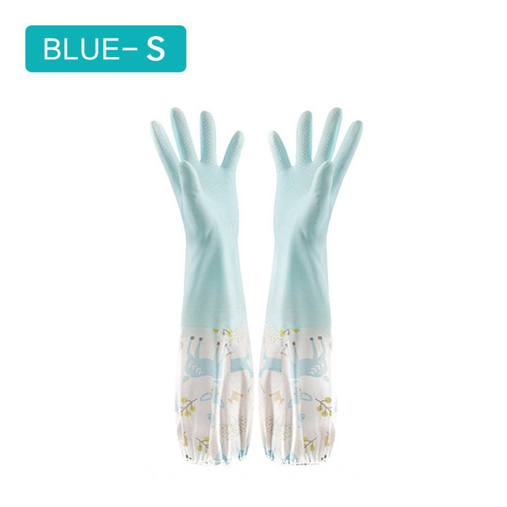 S M L Size Long beam Latex Long Gloves Laundry Waterproof Cleaning ...