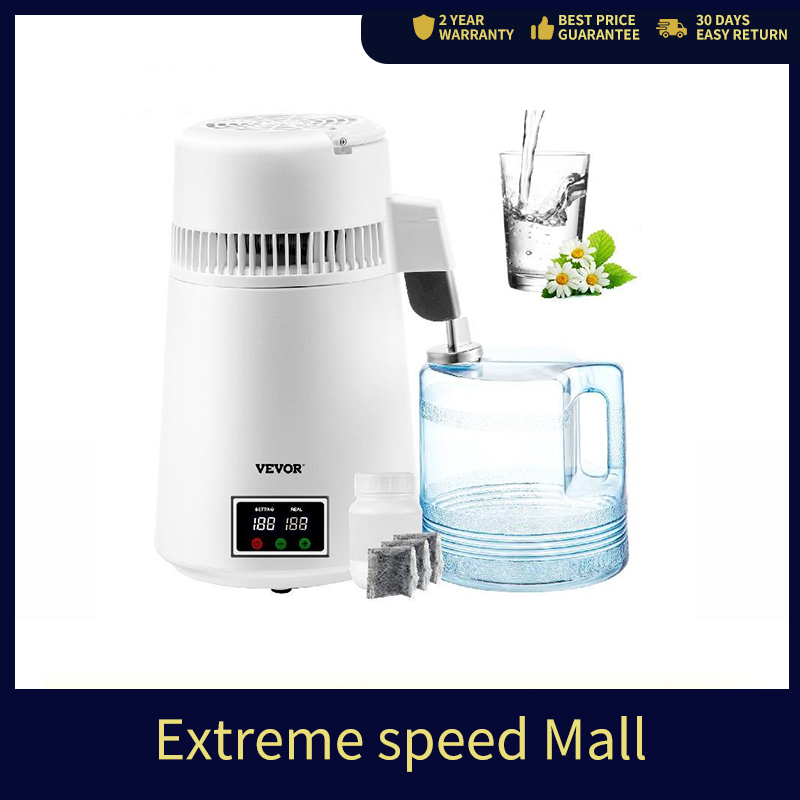 VEVOR 4L Pure Water Distiller Dental Distilled Water Filter Electric ...