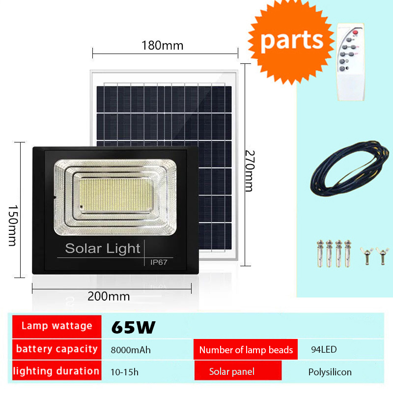 30/45/65/100/120W Solar Led Outdoor Flood Light Street Lamp Waterproof ...