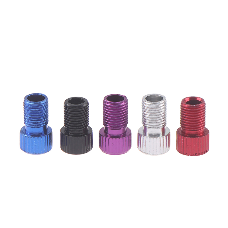 4PCS Aluminum Alloy Bike Valve Adapter Caps Bicycle Air Nozzle Road ...