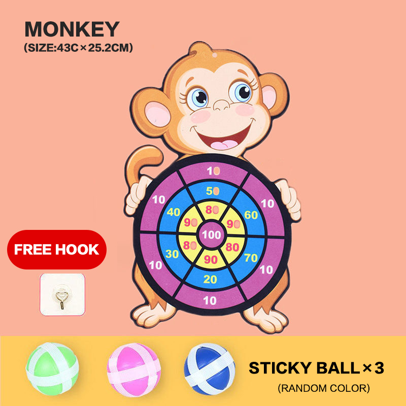Dart Board Toy Set Safety Dartboard Sticky Ball Game Children