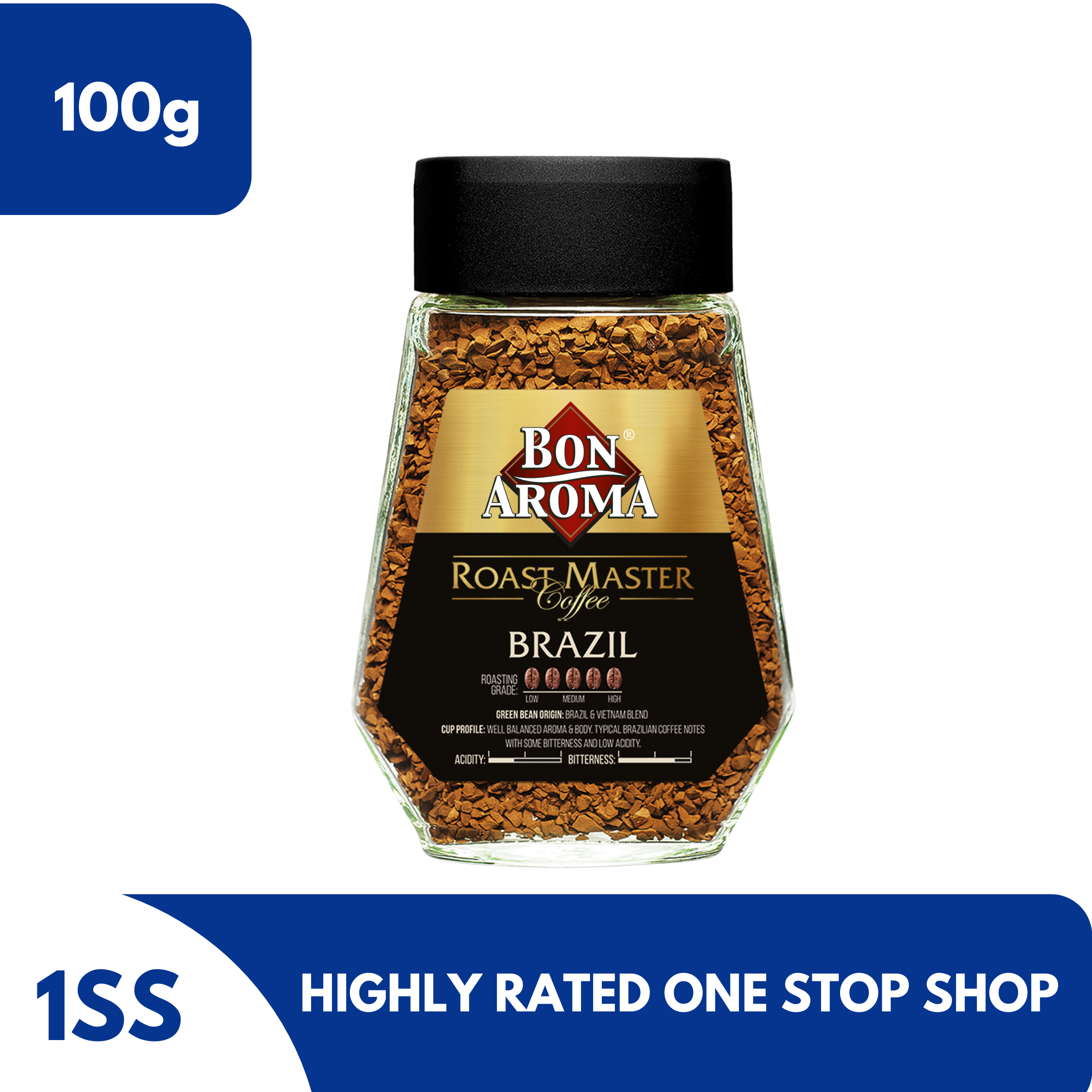 Bon Aroma Roast Master Coffee Brazil, 100g | Lazada PH