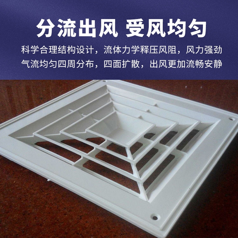 ABS diffuser Central air conditioner ABS square diffuser integrated ...