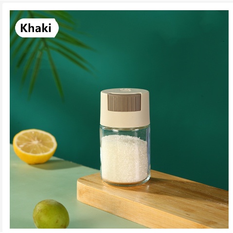Adjustable Condiments Container Seasoning Bottle Salt Shaker Glass Jar ...