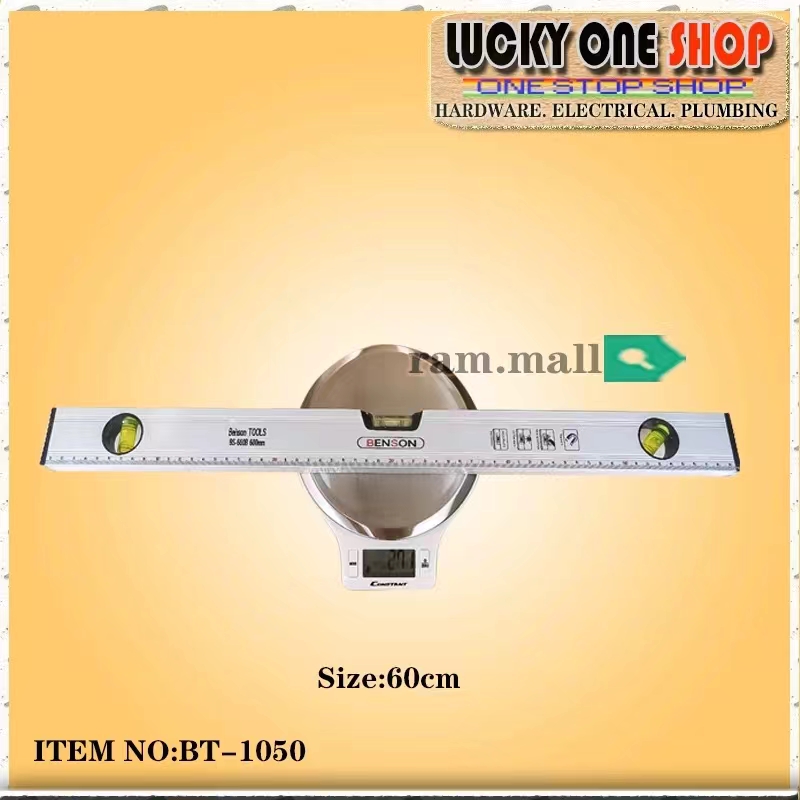 BENSON BT-1050 Aluminum Magnetic LEVEL BAR Size：40cm(16").50cm(20 ...