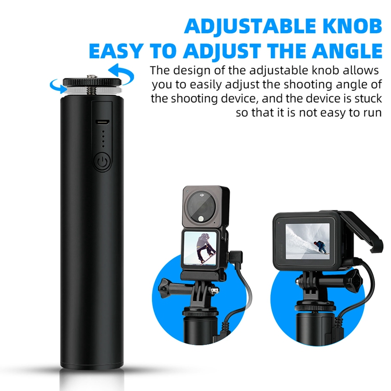 Camera Charger Mobile Power Charging Bank Handle Selfie Stick Holder ...