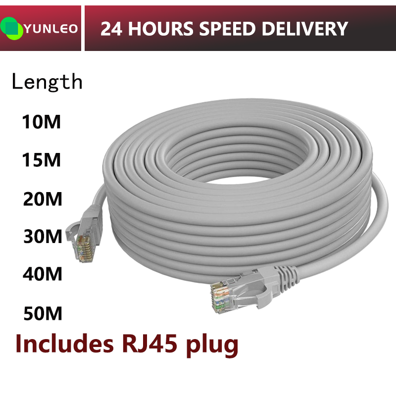 10M 20M 30M 40M 50M Cat 6 Ethernet Cable FTP shielded LAN Cable RJ45 ...