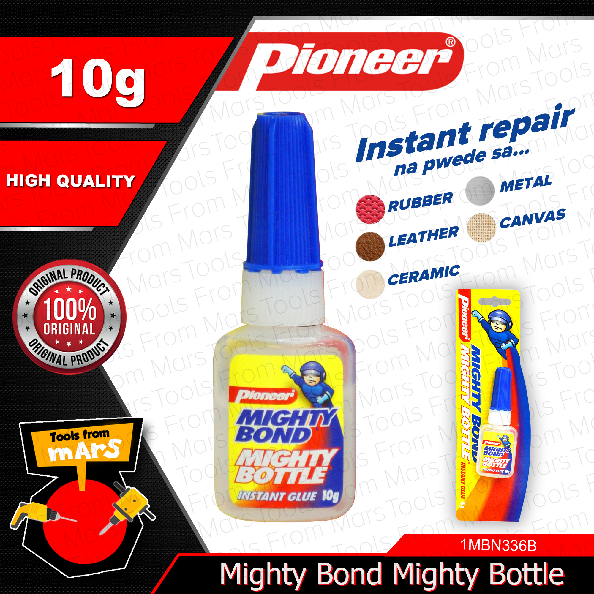 PIONEER Mighty Bond 10G Mighty Bottle Instant Glue Repair 1MBN336B TFM ...