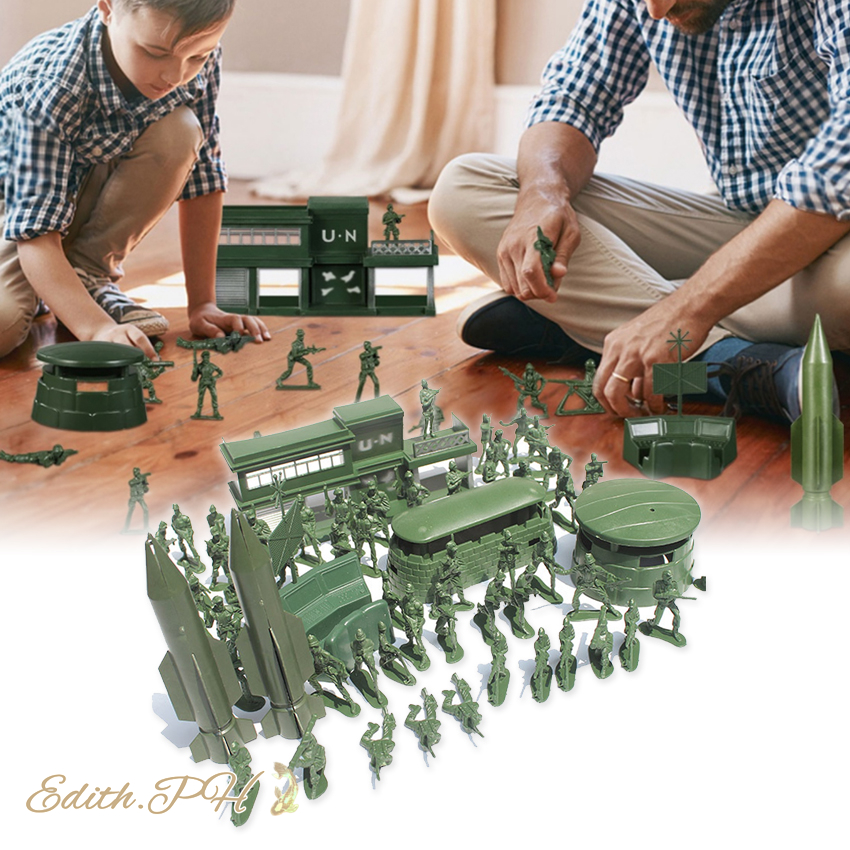 56pcs/kit 5cm Soldier Models Toy gifts for boy Mini Sand Table Army Men ...