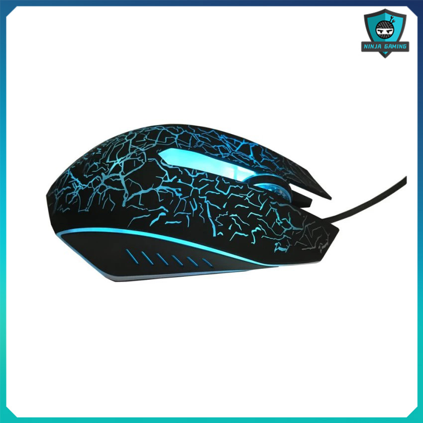Ninja Gaming Cool Lightning Chain Bolt Wired Gaming Mouse Colorful ...