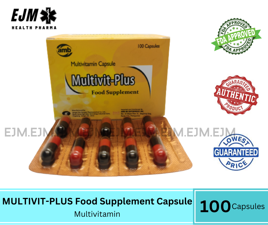 Multivit Plus Food Supplement Multivitamins capsule - 100 capsules | Lazada PH