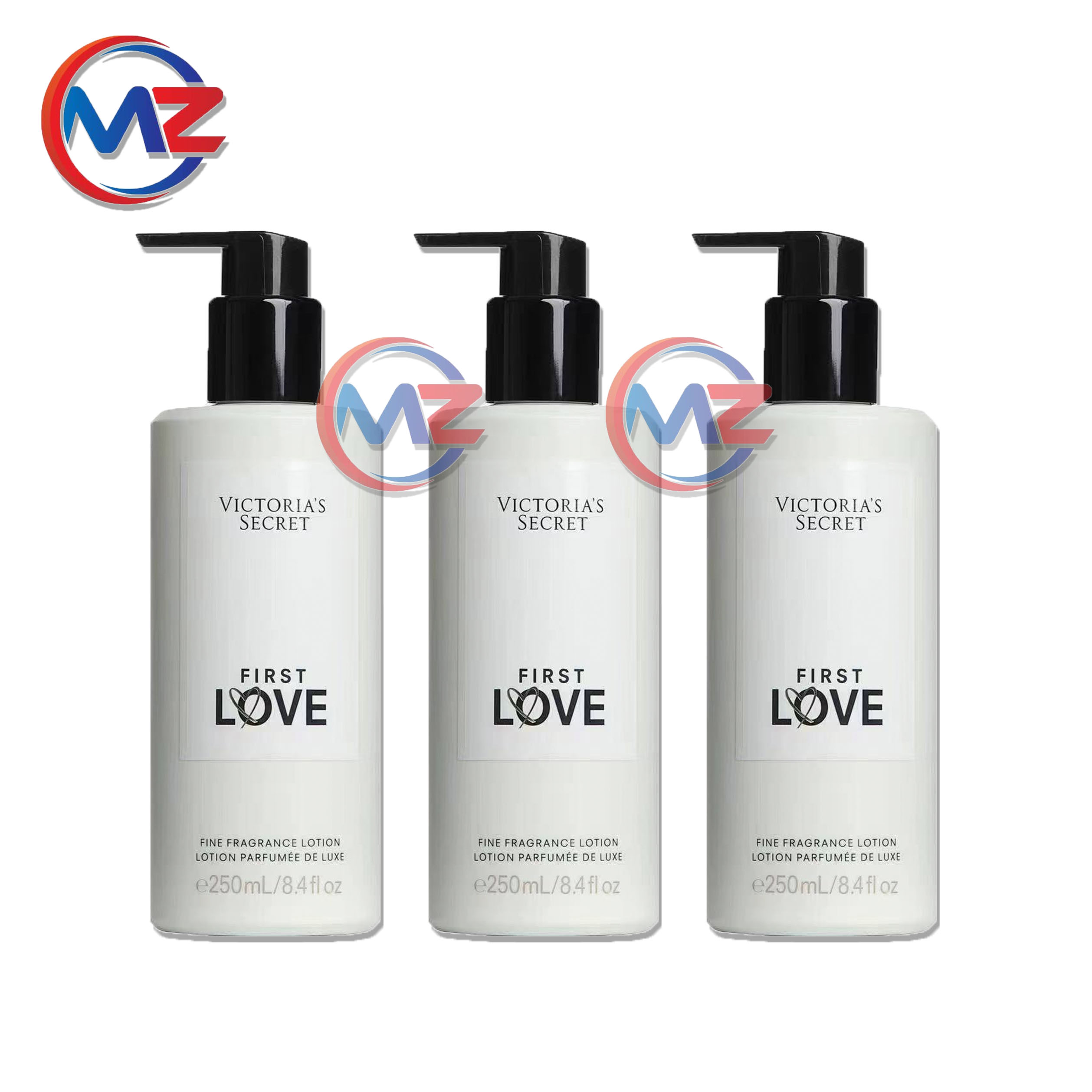 ( SET OF 3 ) Victoria's Secret FIRST LOVE Fine Fragrance Lotion 250ml ...