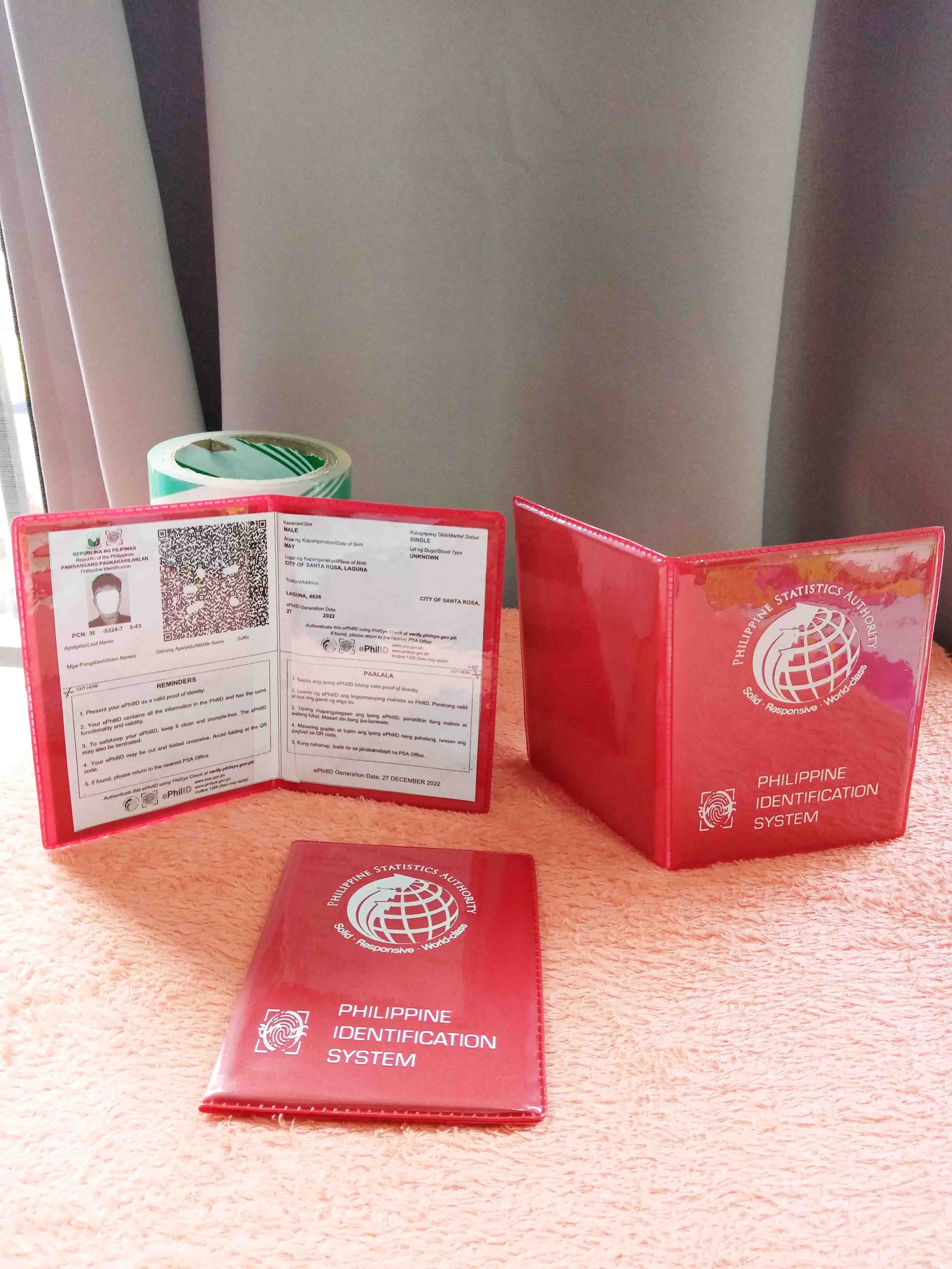 National ID Holder/6x4 inches/pvc inside | Lazada PH