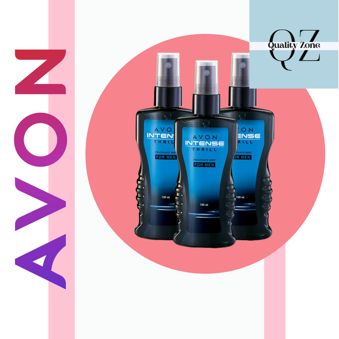AVON Intense Thrill Fragrance Mist for men 100 ml ( 3 BOTTLE ...