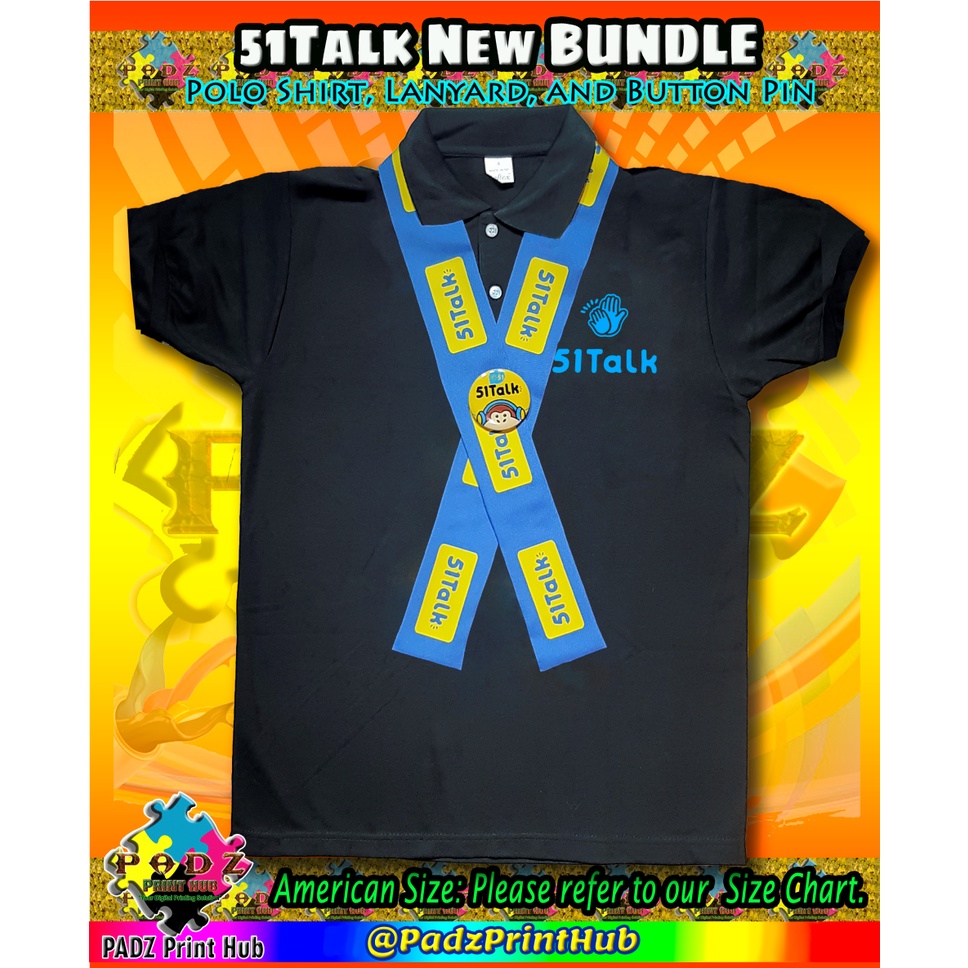 51 Talk Bundle (POLOSHIRT,LANYARD AND PIN) Old & New Design .51Talk ...