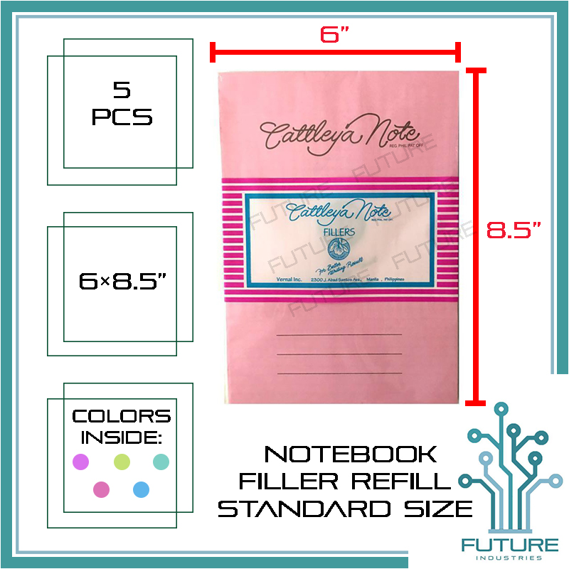 Notebook Filler Cattleya Refill College Notebook 5 Pcs Per Pack