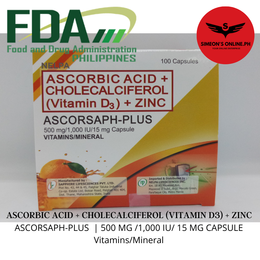 💊Ascorsaph-plus box of 100 capsule | Lazada PH